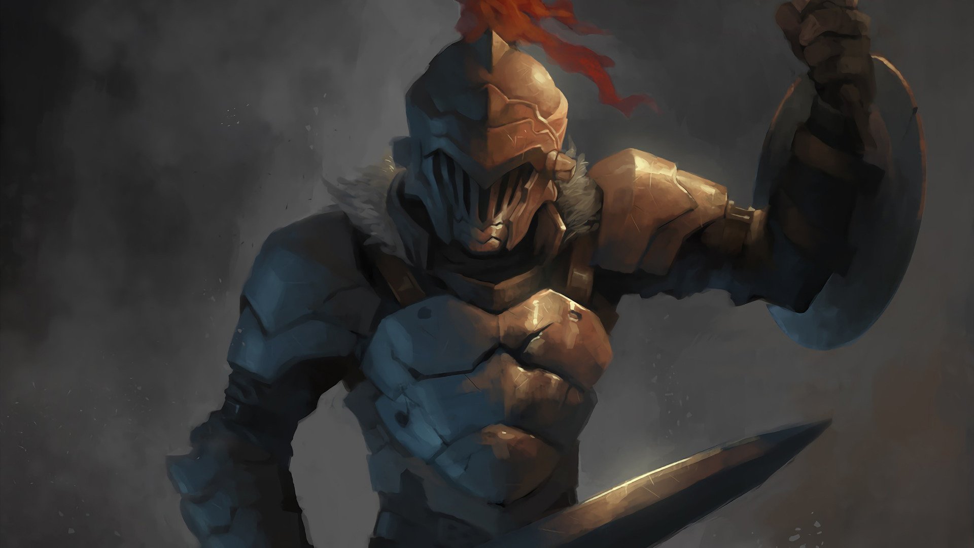 Goblin Slayer HD Anime Wallpaper: Dark Knight's Fierce Stand ...