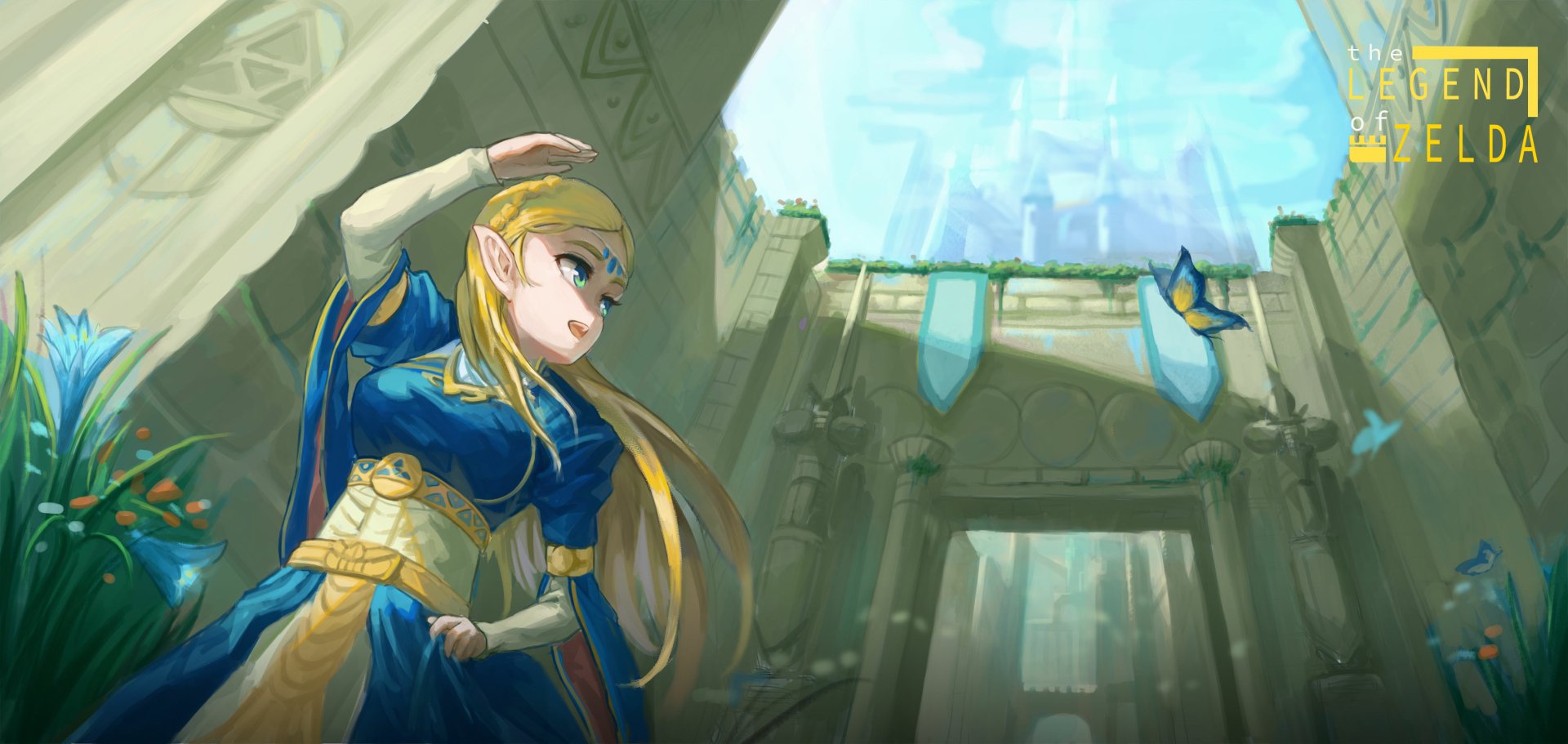 Princess Zelda HD Wallpaper – Breath of the Wild Epic View by 猫尾独角兽