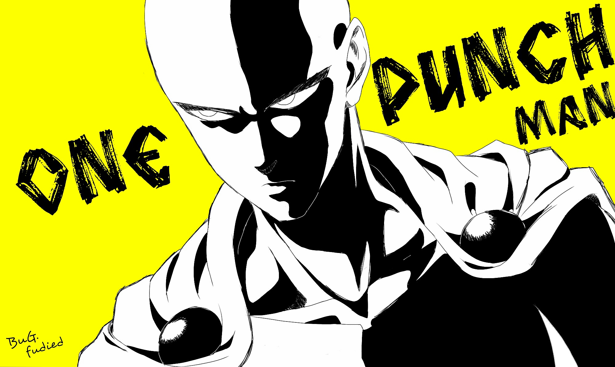 One-Punch Man Saitama HD Anime Wallpaper Blast by BUGfudied