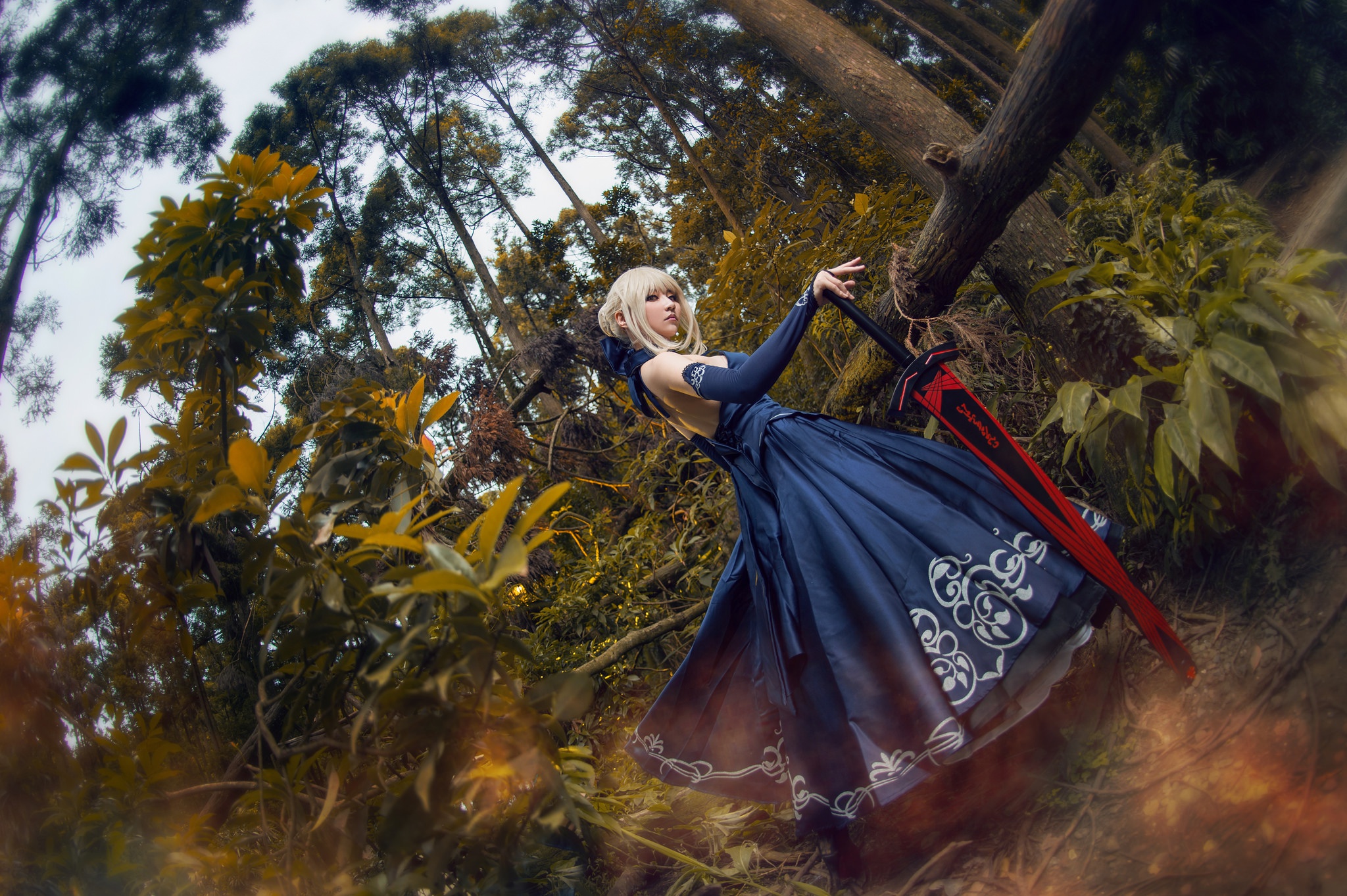 Download Saber (Fate Series) Woman Cosplay HD Wallpaper