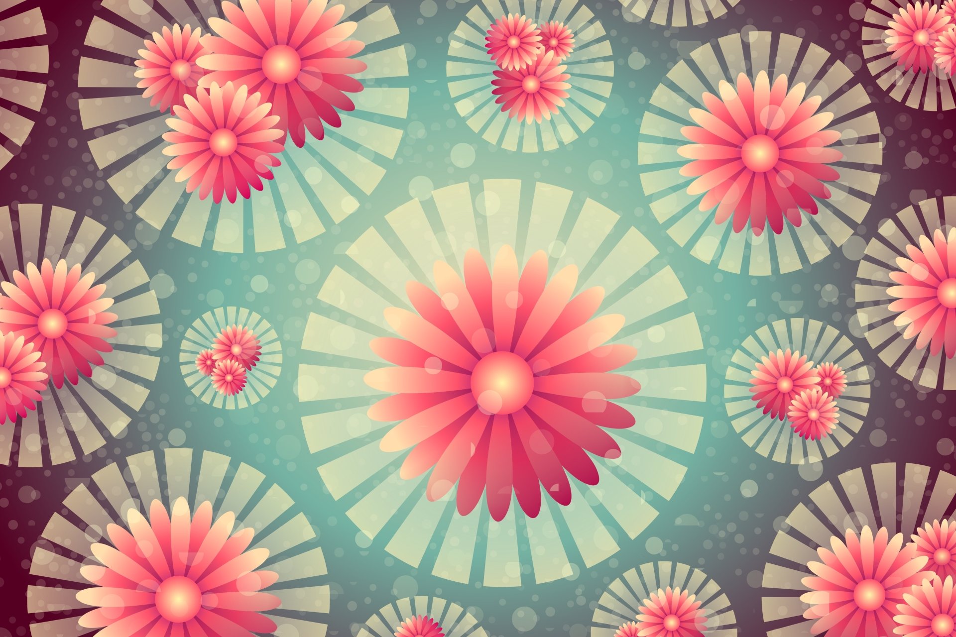 4K Artistic Floral Pattern: Vibrant Blooming Design